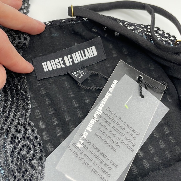 House of Holland | Tops | House Of Holland Chainmail Knit Cami Top In ...